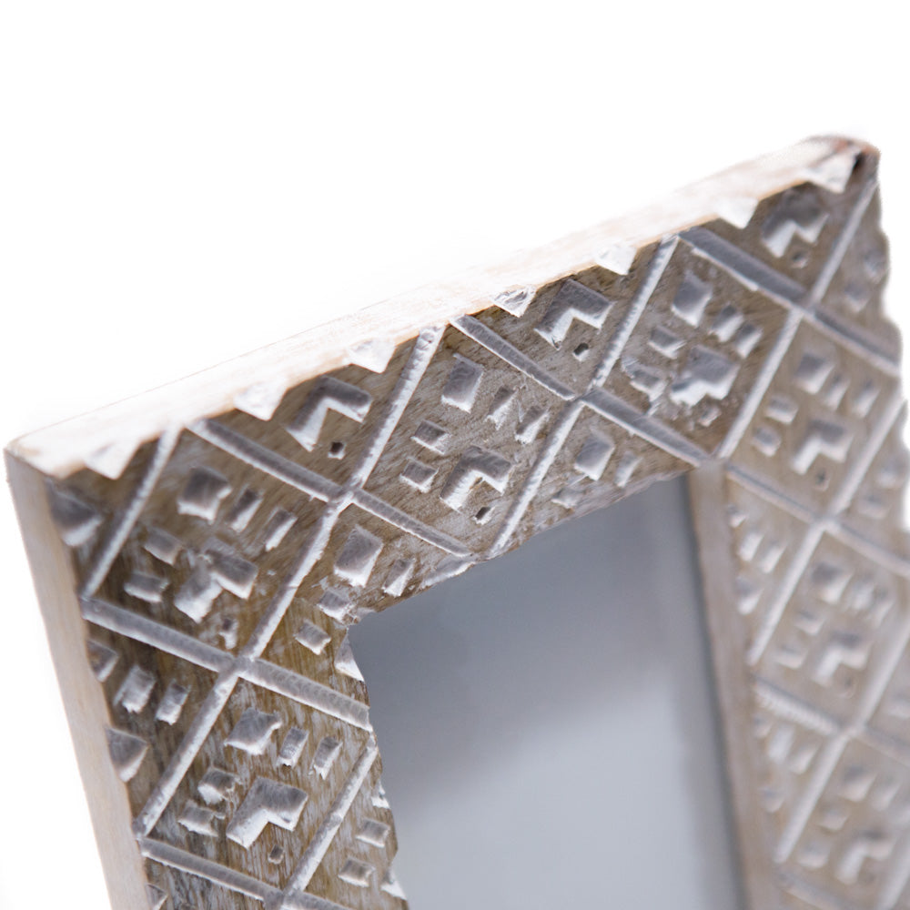 Beige/White Tile Rustic frame – AKROZO